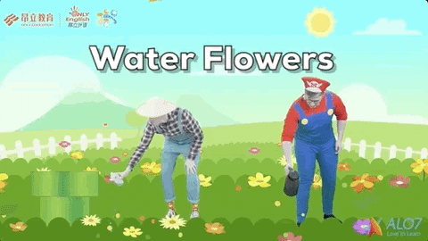 Watering-flowers GIFs - Get the best GIF on GIPHY