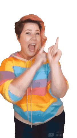 Excited Pointing Gif