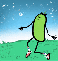 Dancing Pickle Cartoon