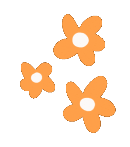 Orange Cartoon Flower