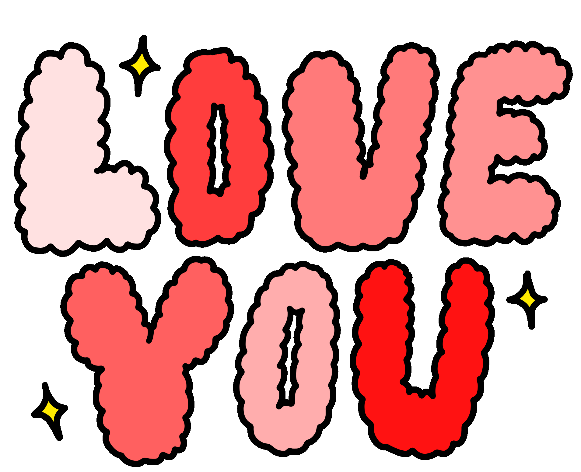 I Love You Cartoon Sticker by pey chi for iOS & Android | GIPHY