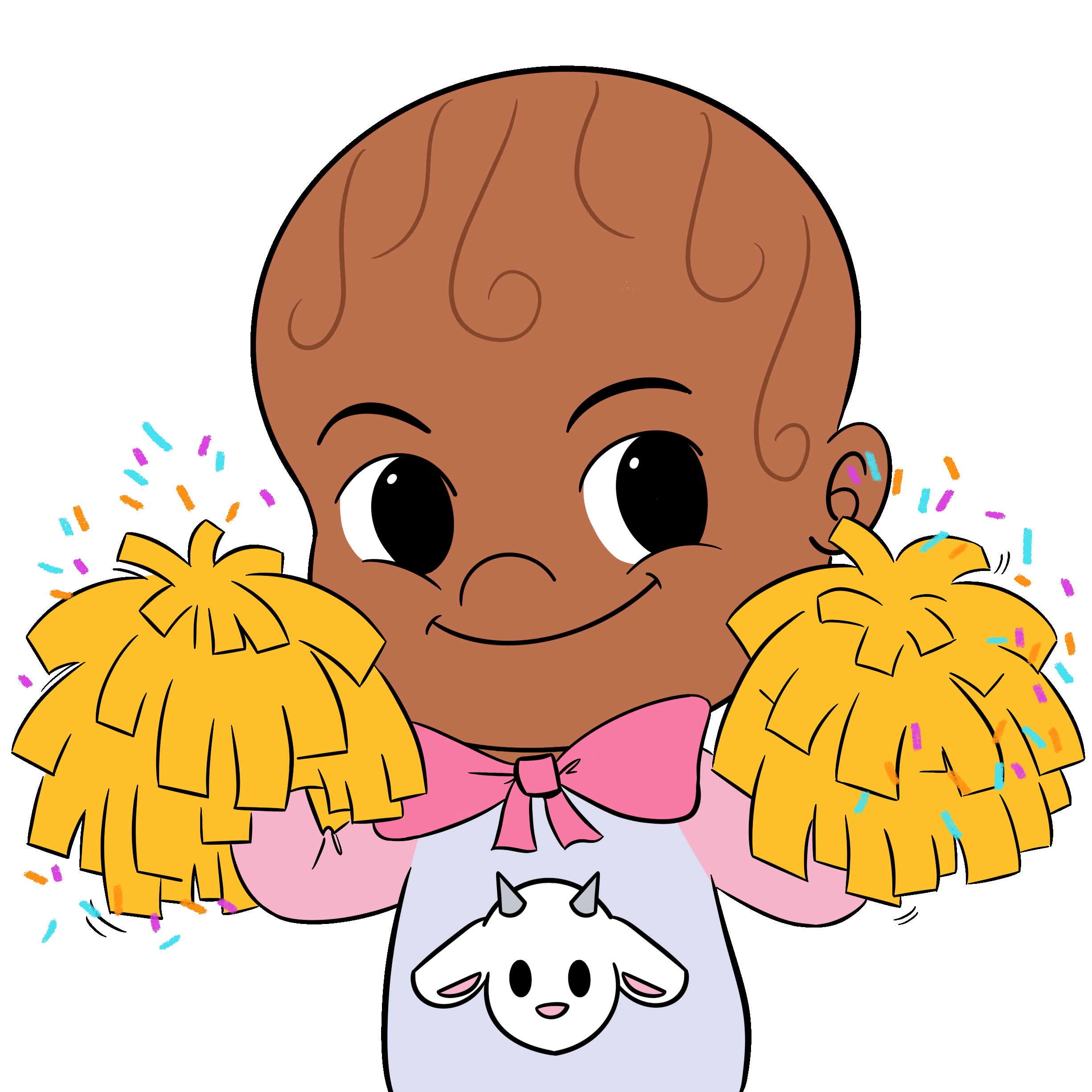 Serena Williams Happy Dance Sticker by Qai Qai for iOS & Android | GIPHY