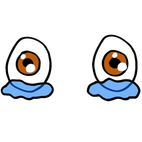 Sad Brown Eyes Sticker for iOS & Android | GIPHY