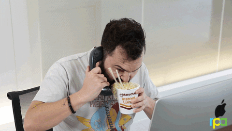 Eating At Work GIFs - Get the best GIF on GIPHY