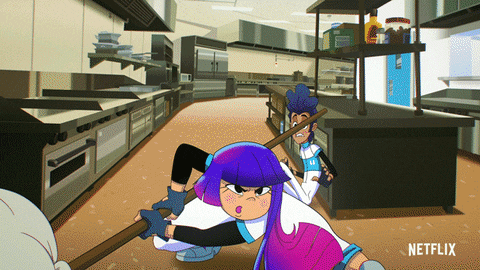 Broom Fight GIFs - Get the best GIF on GIPHY