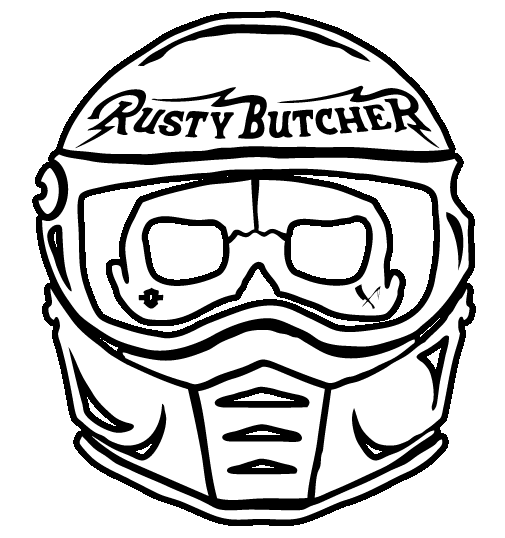 Helmet Sticker by Rusty Butcher for iOS & Android | GIPHY