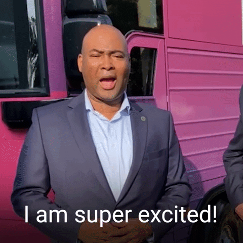 Overly Excited Kid Gif
