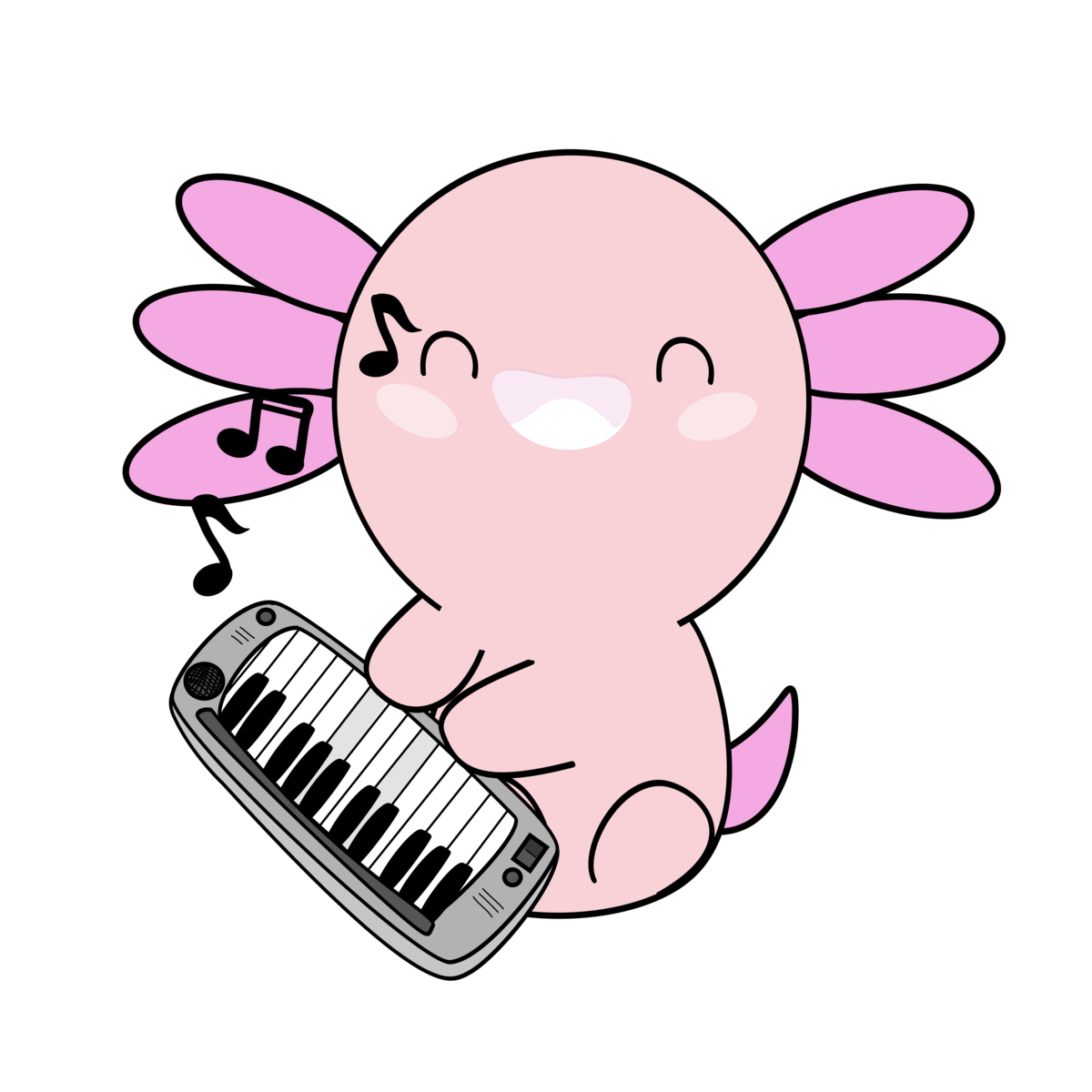 Pink Singing Sticker by Axol and Friends for iOS & Android | GIPHY