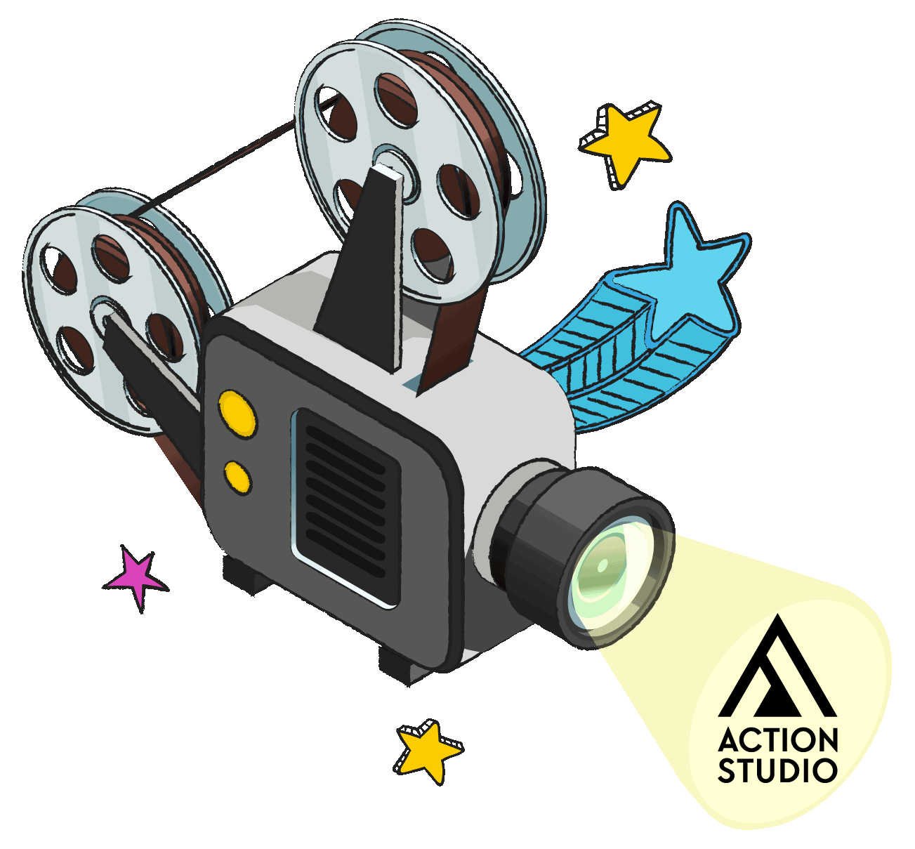 Movie Film Sticker by Action Studio for iOS & Android | GIPHY