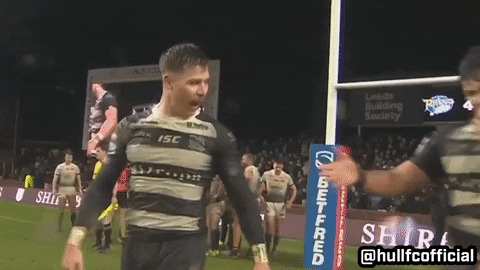 Rugby League Hug GIF by Hull FC - Find & Share on GIPHY