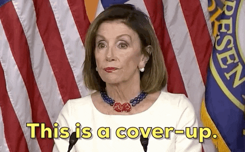 nancy pelosi, whistleblower, this is a cover up – GIF