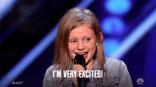 I'M Very Excited GIF by America's Got Talent - Find & Share on GIPHY