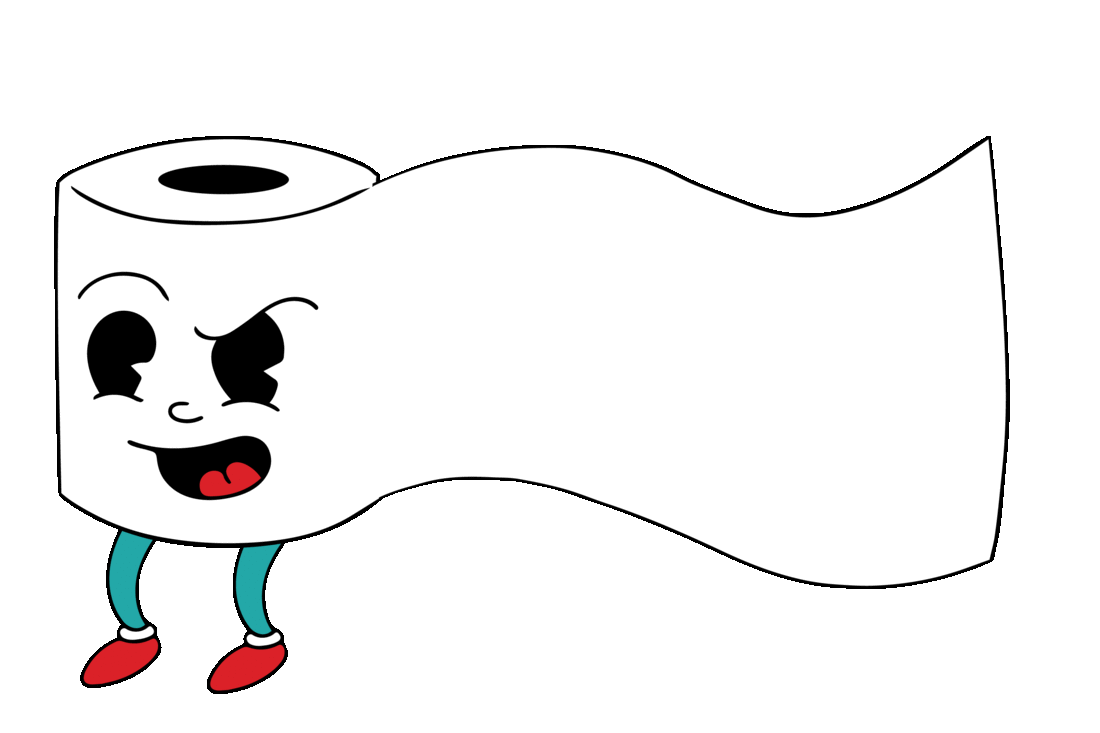 Toilet Paper Cartoon Sticker by chrixmorix for iOS & Android | GIPHY