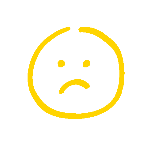 Sad Yellow Face Sticker for iOS & Android | GIPHY