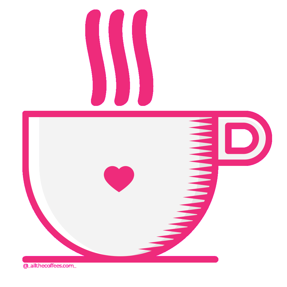 Pink Coffee Sticker by All The Coffees for iOS & Android | GIPHY