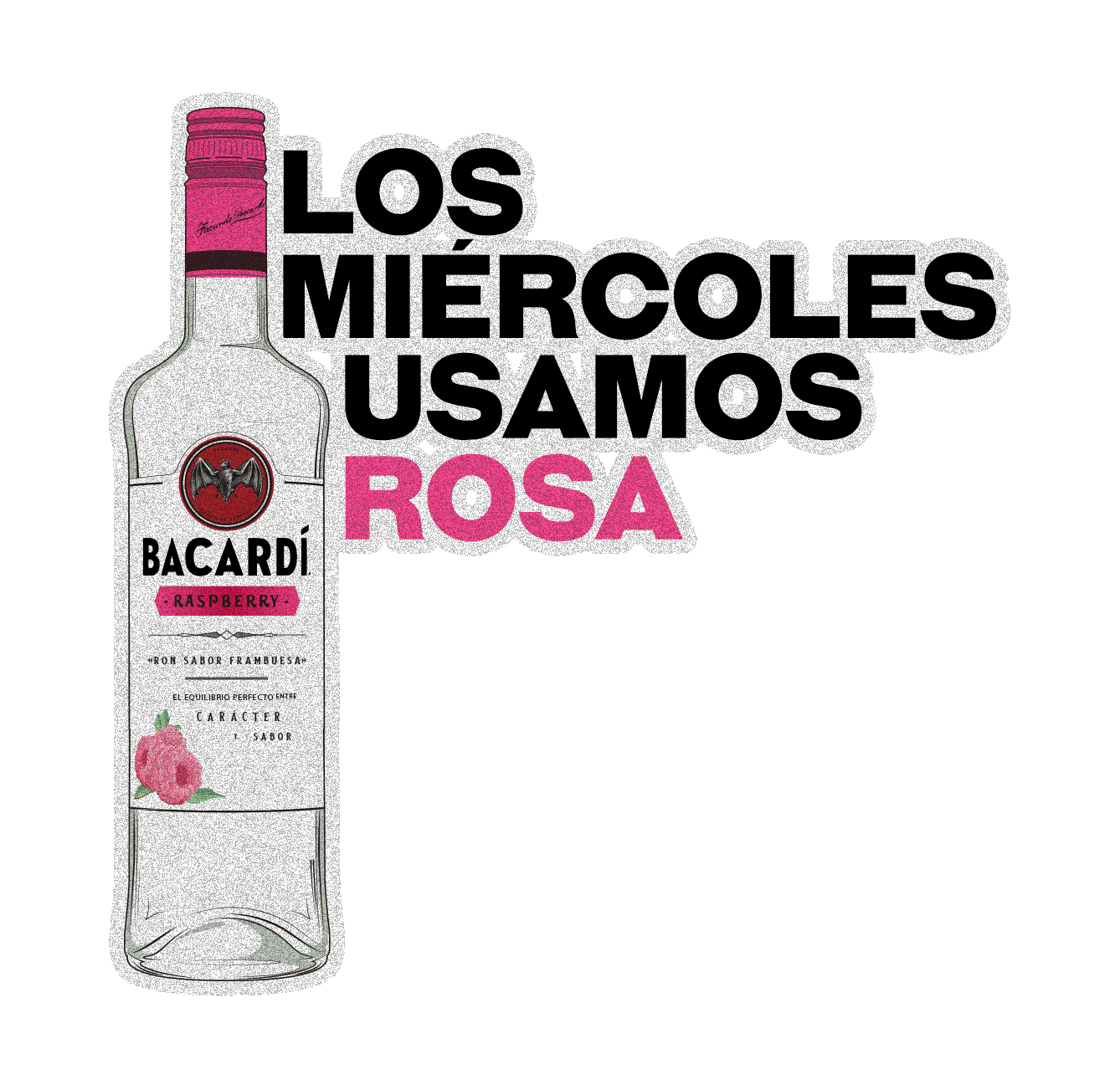 Pink Alcohol Sticker by Bacardi México for iOS & Android | GIPHY