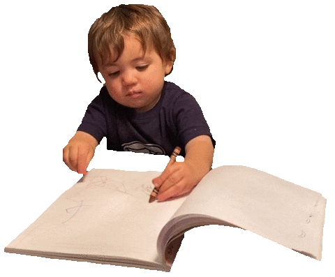 Baby Reading Book Gif