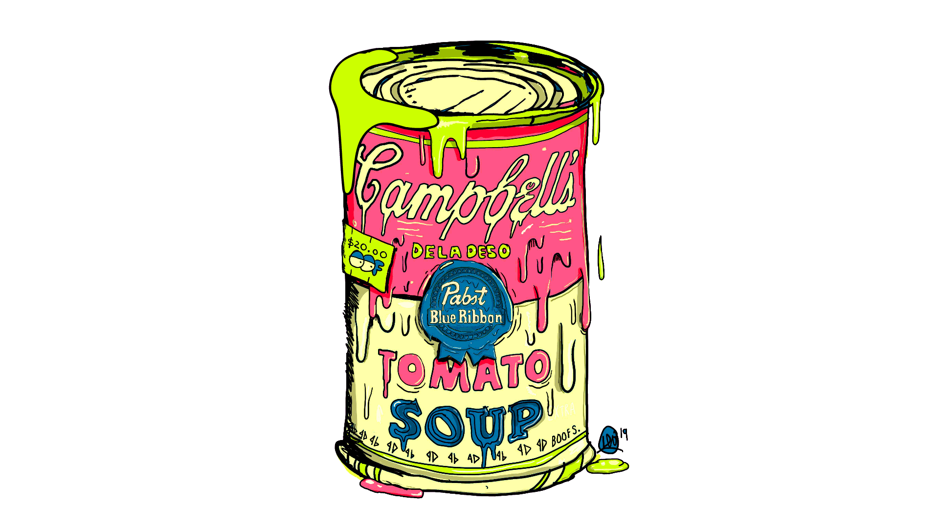 Andy Warhol Richie Velazquez Sticker by deladeso for iOS & Android | GIPHY