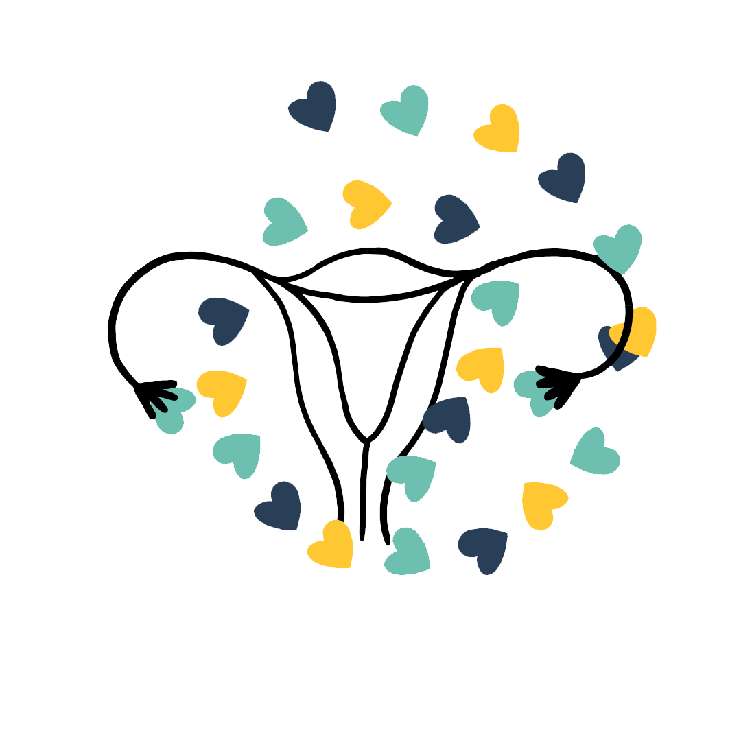 Womens Health Hearts Sticker by #OvaryAct for iOS & Android | GIPHY