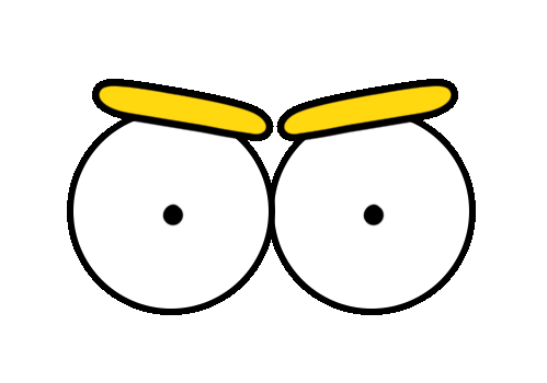 Angry Eyes Sticker by Alexandre Nart for iOS & Android | GIPHY