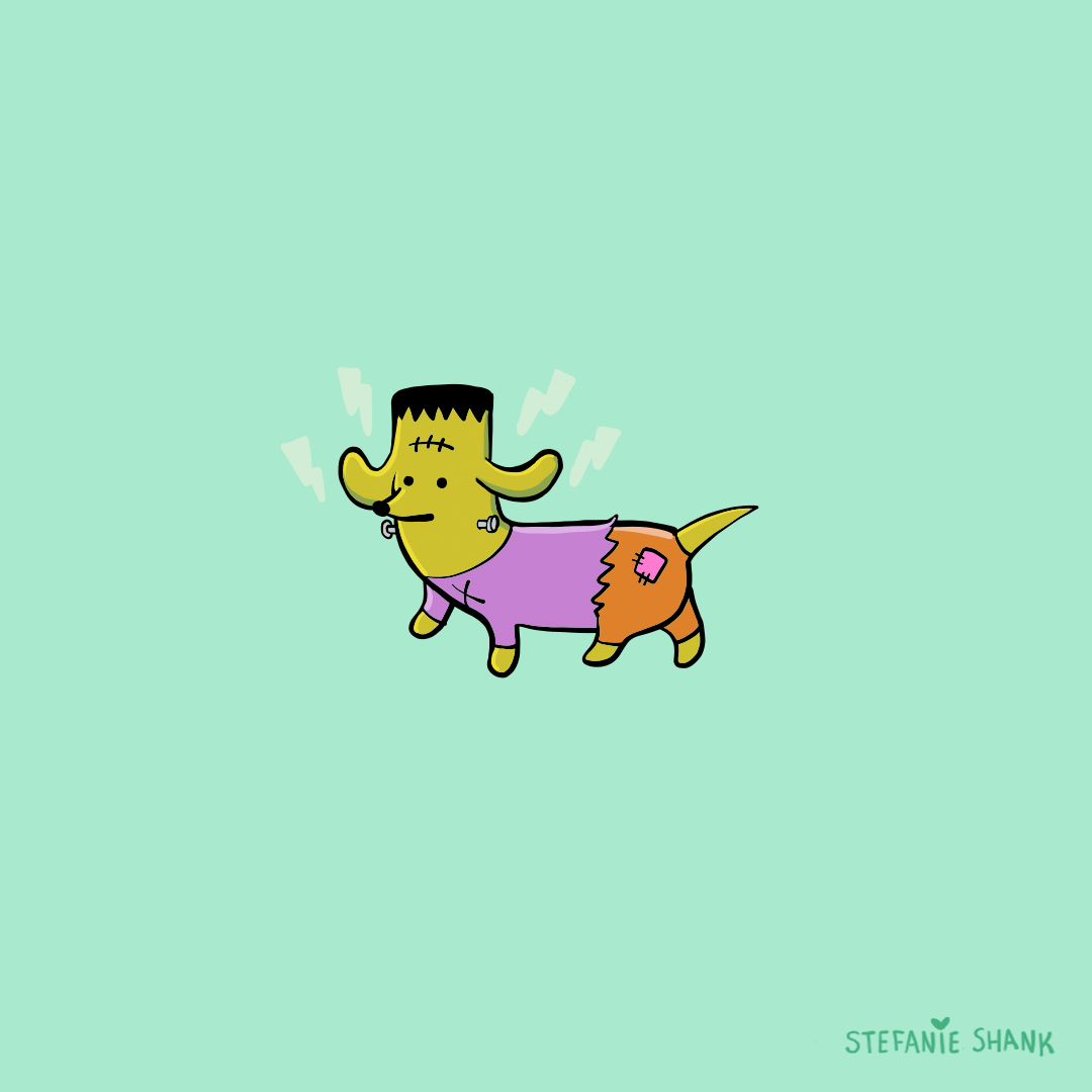 Wiener Dog GIF by Stefanie Shank - Find & Share on GIPHY