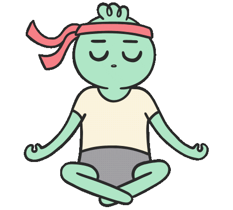 Inhale Exhale Breathing Cartoon