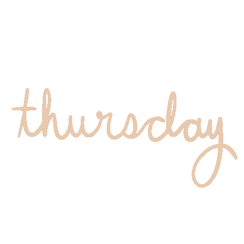Days Of The Week Thursday Sticker by sanne for iOS & Android | GIPHY
