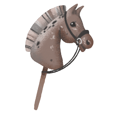 Stick Horse Running Gif