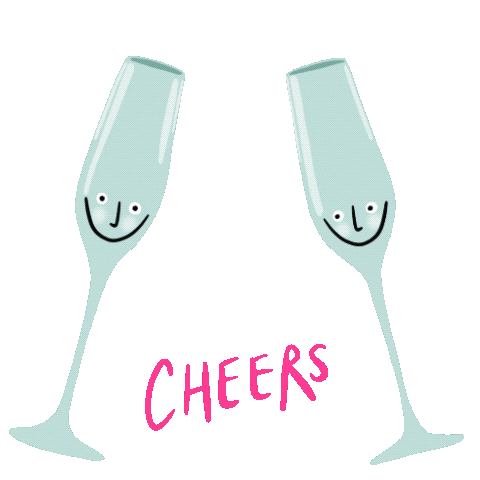 Celebrate Make A Toast Sticker by ed_illustrates for iOS & Android | GIPHY