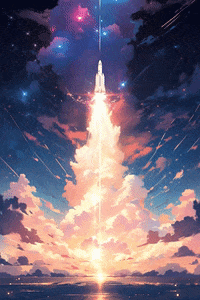 Space Shuttle Launch Animated Gif