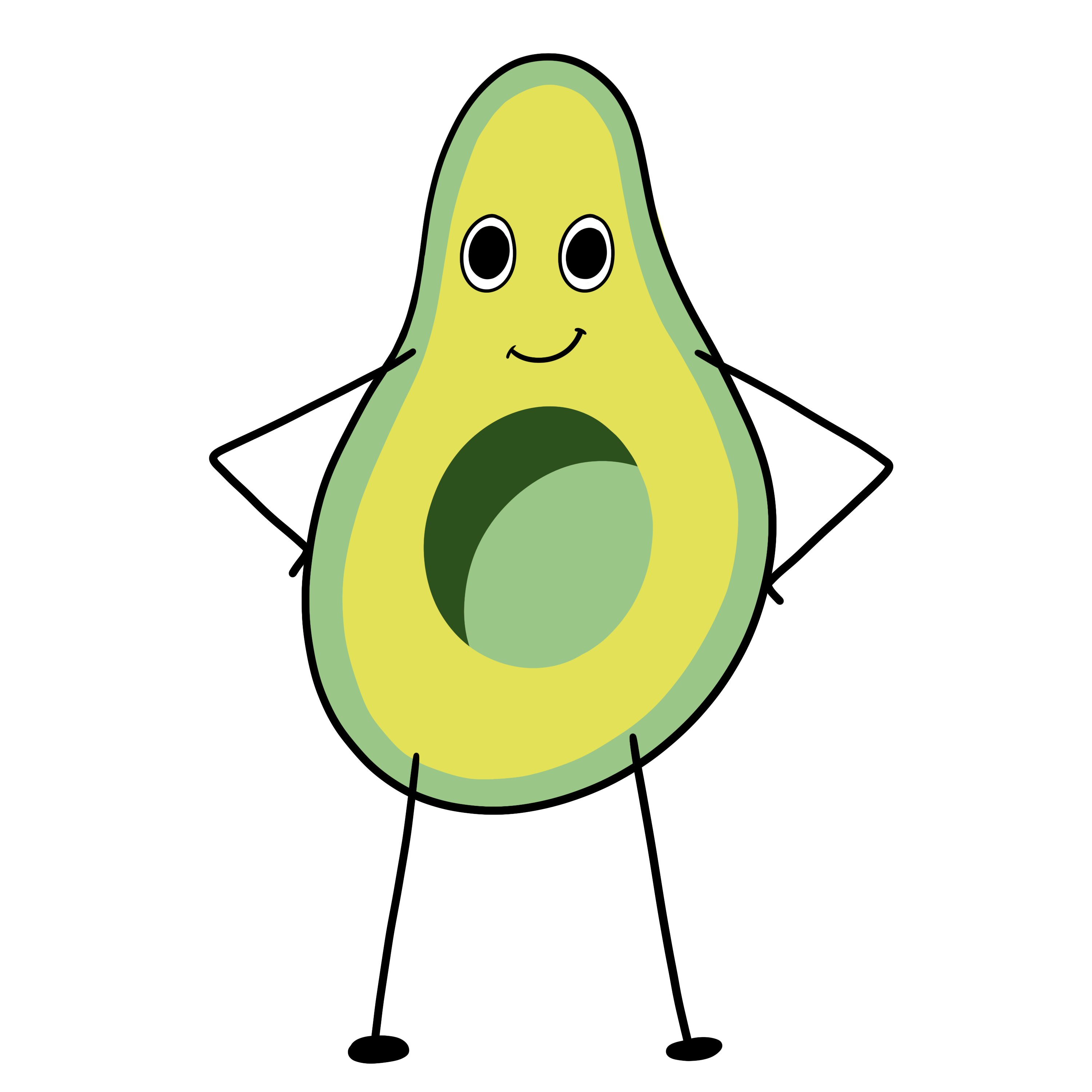 Gif Artist Avocado Sticker by Sierra DeVuyst for iOS & Android | GIPHY