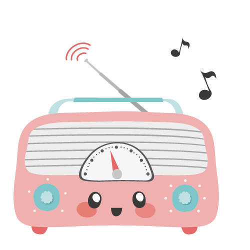Vintage Radio Sticker by laughlau for iOS & Android | GIPHY