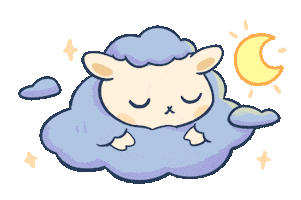 Tired Moon Sticker by yudoart for iOS & Android | GIPHY