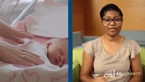 American Sign Language Baby Blanket GIF by ASL Connect - Find & Share ...