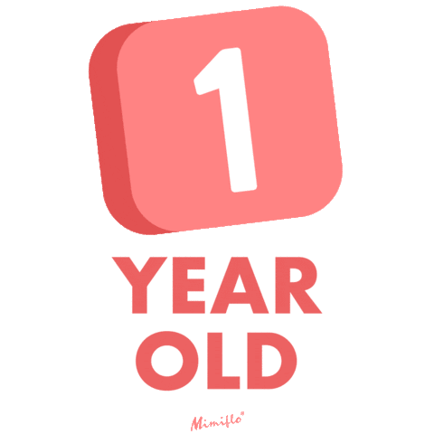 One Year Baby Sticker by Mimiflo® Philippines for iOS & Android | GIPHY