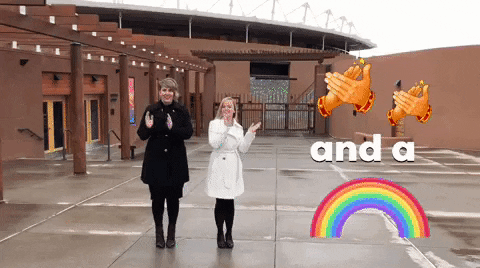 Two-claps-and-a-rainbow GIFs - Get the best GIF on GIPHY