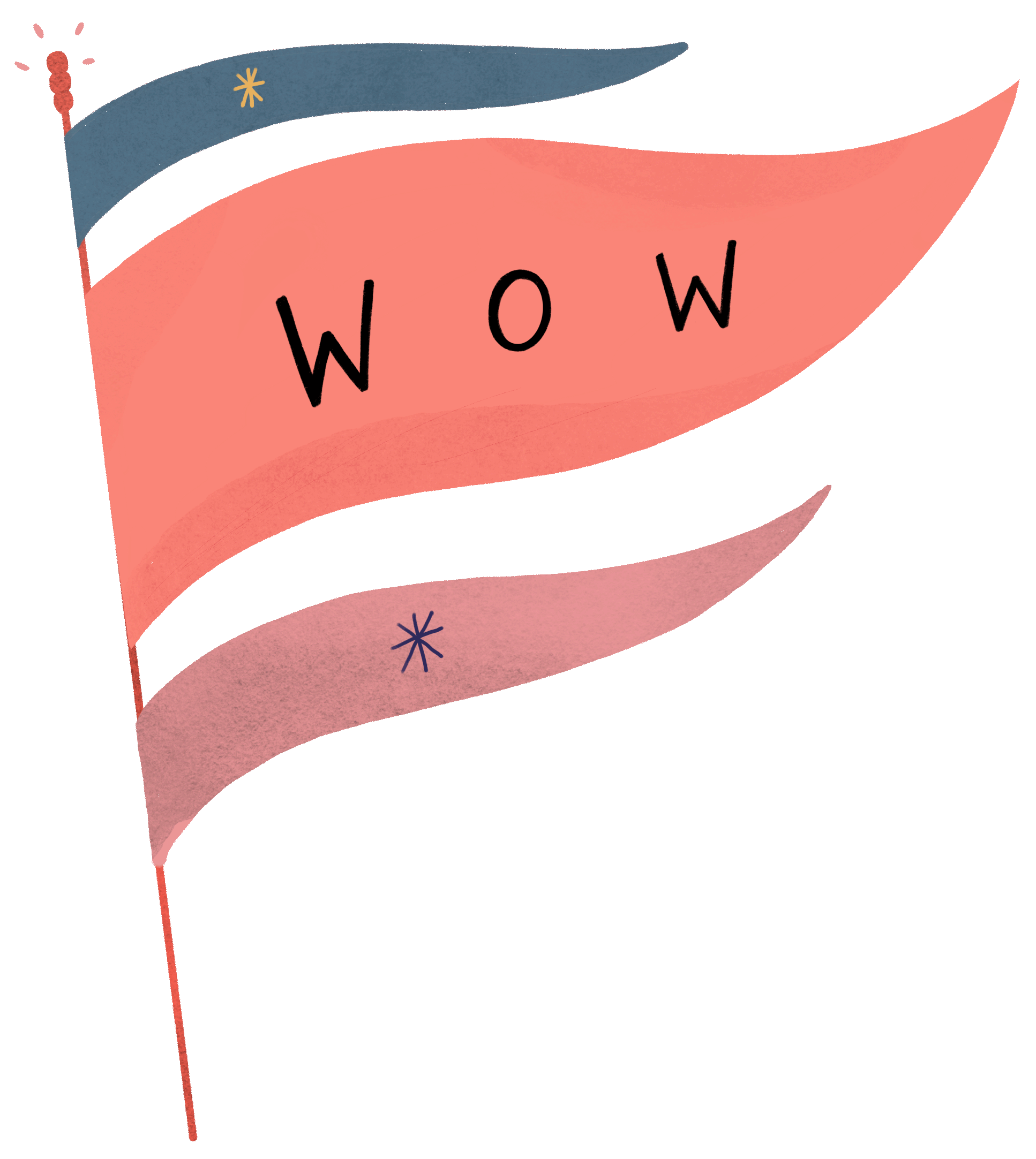 Flag Wow Sticker by Geo.ellen for iOS & Android | GIPHY