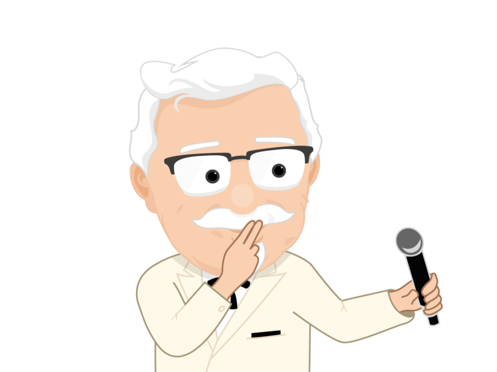 Peace Out Mic Drop Sticker by KFC Australia for iOS & Android | GIPHY