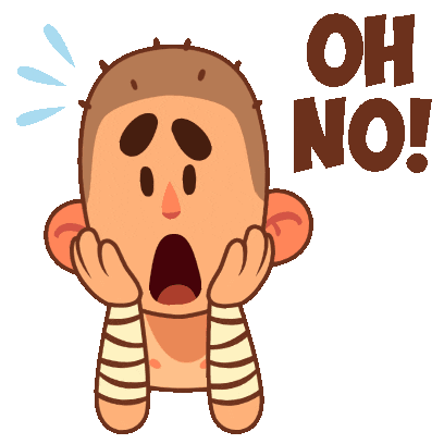 Shocked Oh No Sticker by Almost a Hero for iOS & Android | GIPHY