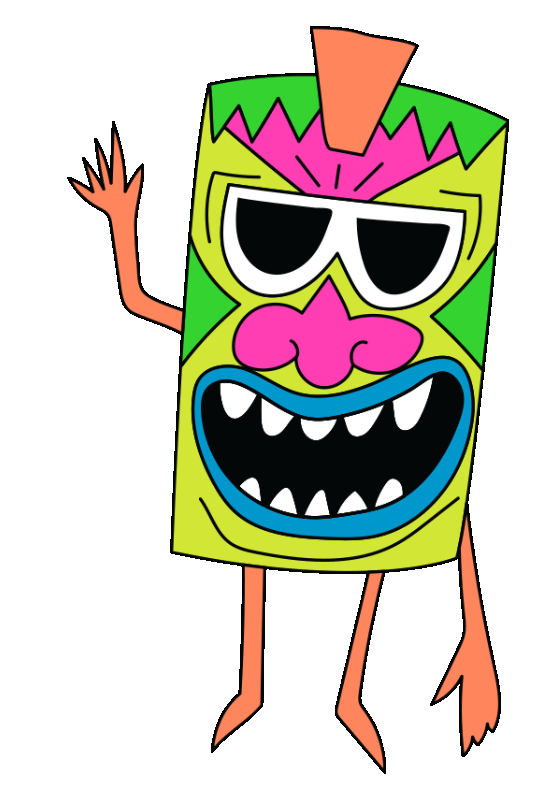 Wave Tiki Sticker by ambsn for iOS & Android | GIPHY