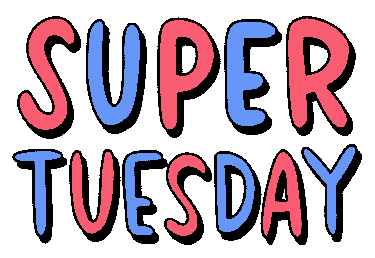 Voting Super Tuesday Sticker by Sarah The Palmer for iOS & Android | GIPHY