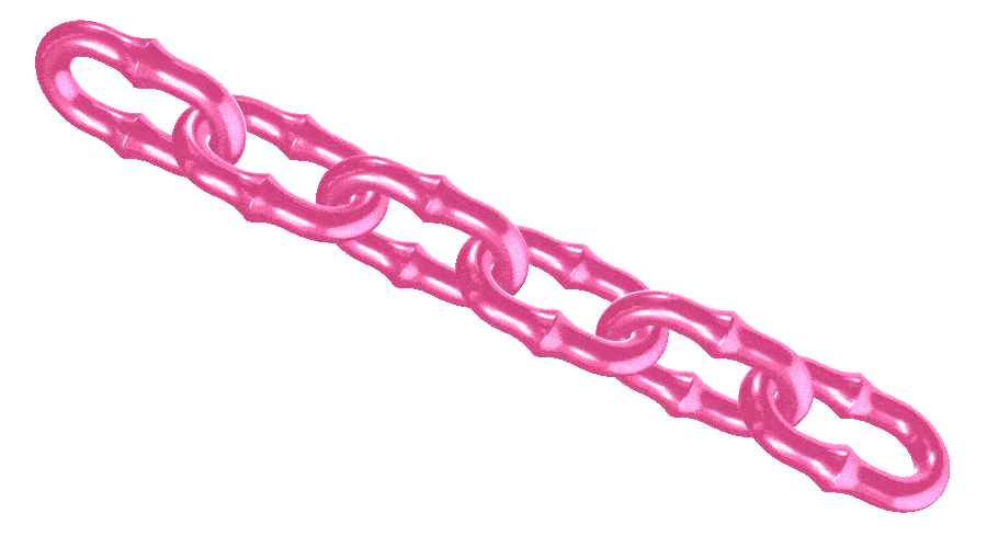 Pink Chain Sticker by Cavan Infante for iOS & Android | GIPHY