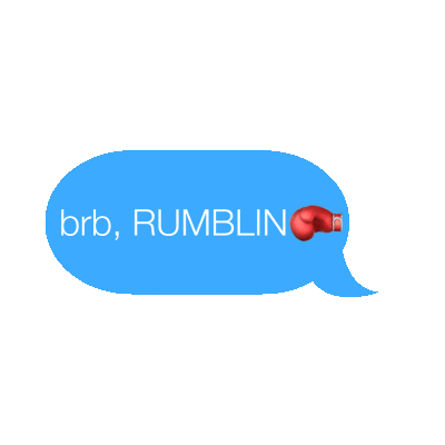 Rumble Sticker by Rumble-Boxing for iOS & Android | GIPHY