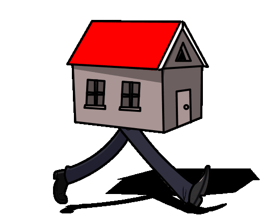 Cartoon House Sticker by TARIK's Creative field for iOS & Android | GIPHY