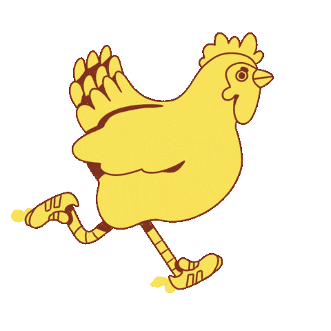 Chicken Run Running Sticker by gabicrista for iOS & Android | GIPHY