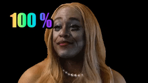 100 Percent Yes GIF by Robert E Blackmon - Find & Share on GIPHY