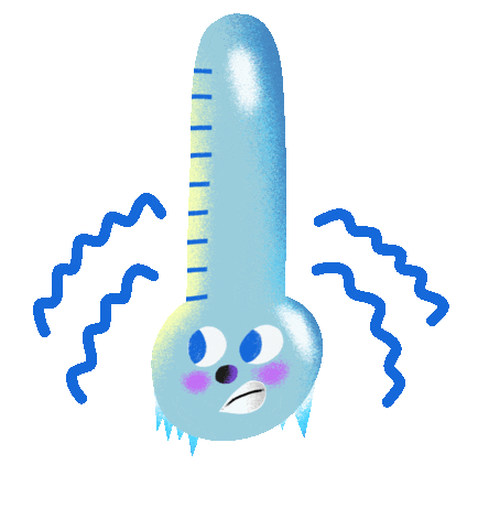 Freezing Cold Weather Sticker by Jon Hanlan for iOS & Android | GIPHY
