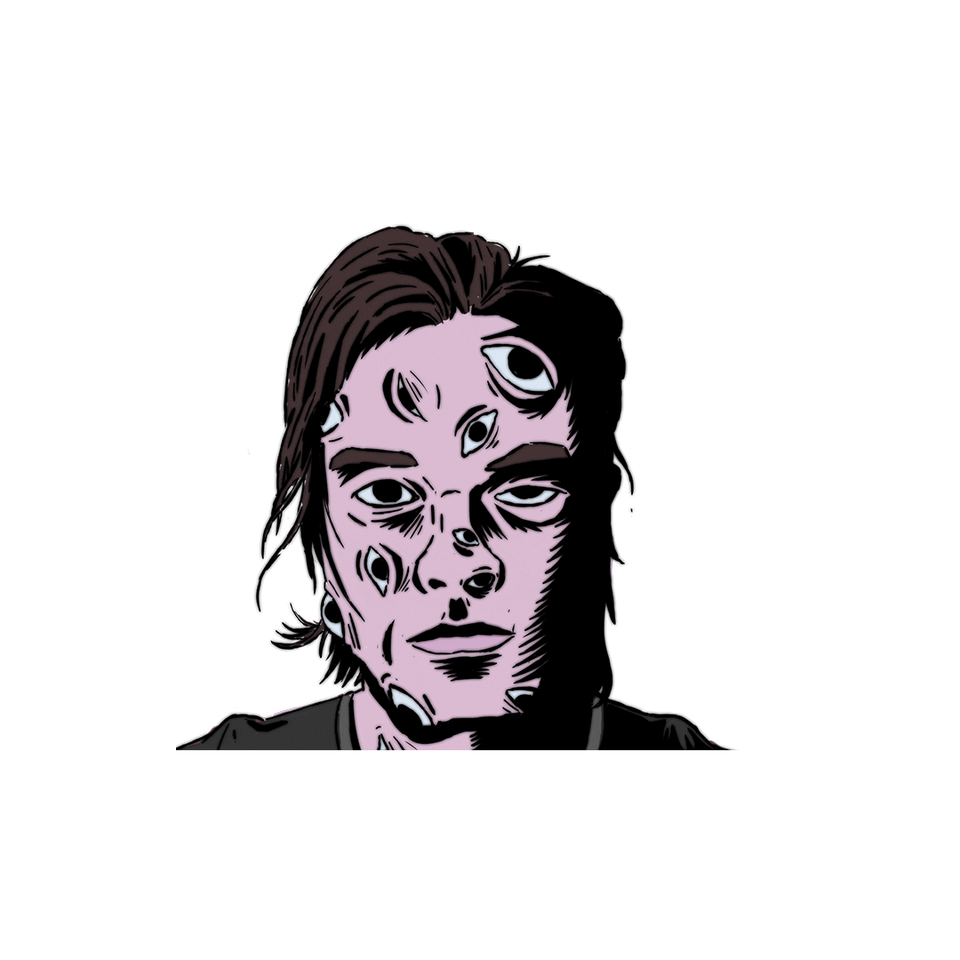 Eyes Head Sticker by Slam Disques for iOS & Android | GIPHY