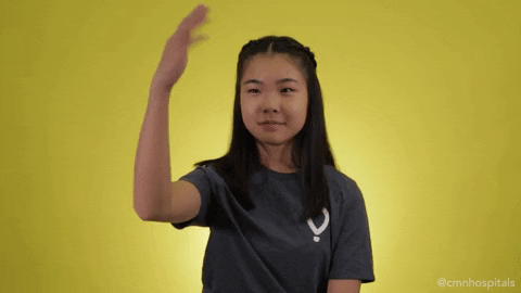 Girl Waving GIF by Children's Miracle Network Hospitals - Find & Share ...