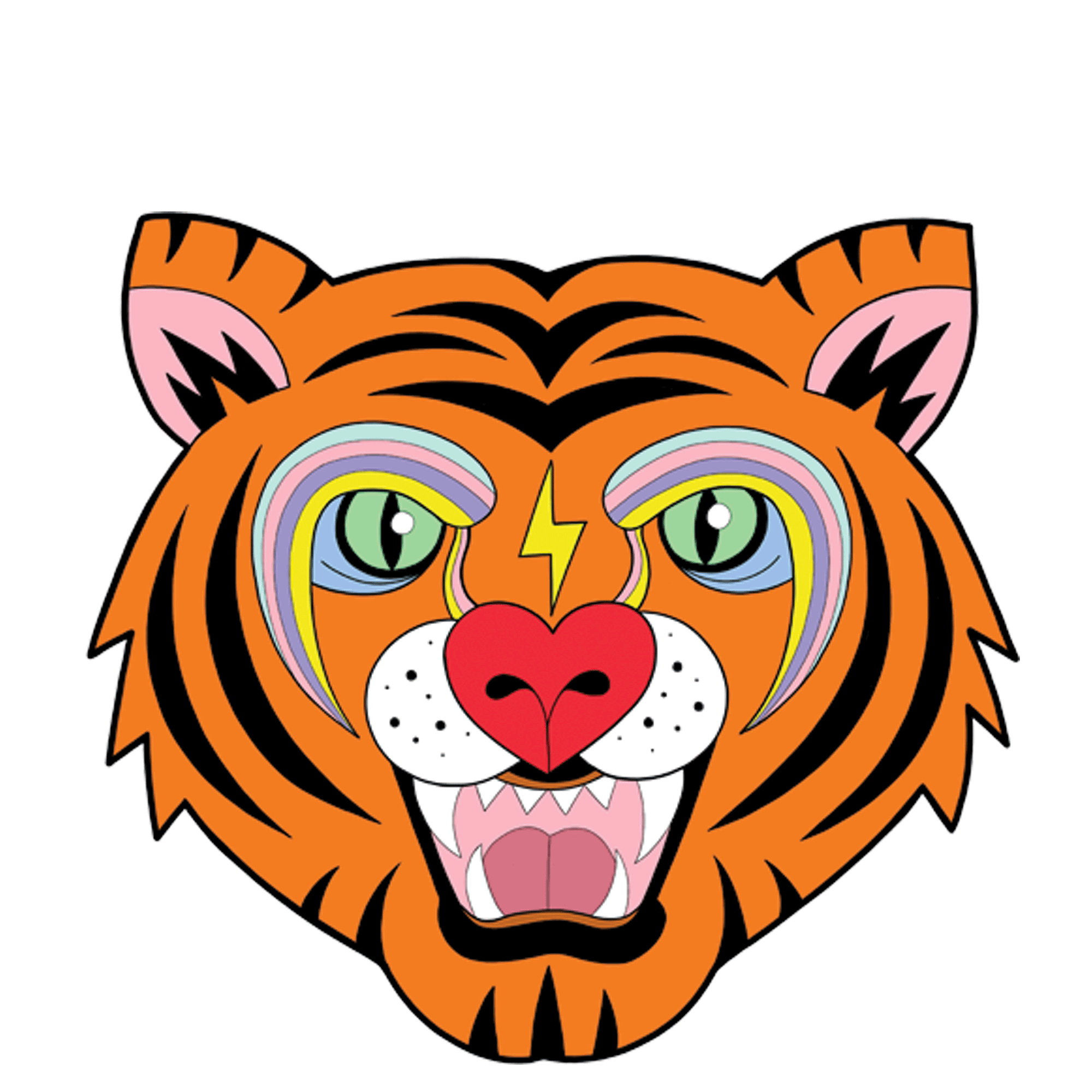 Tiger Badass Sticker by Brand13 for iOS & Android | GIPHY